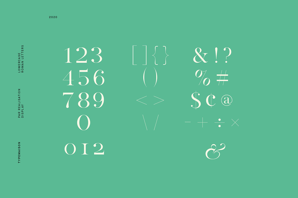 Par Realisation - Serif Typeface, a Serif Font by TypeMaison