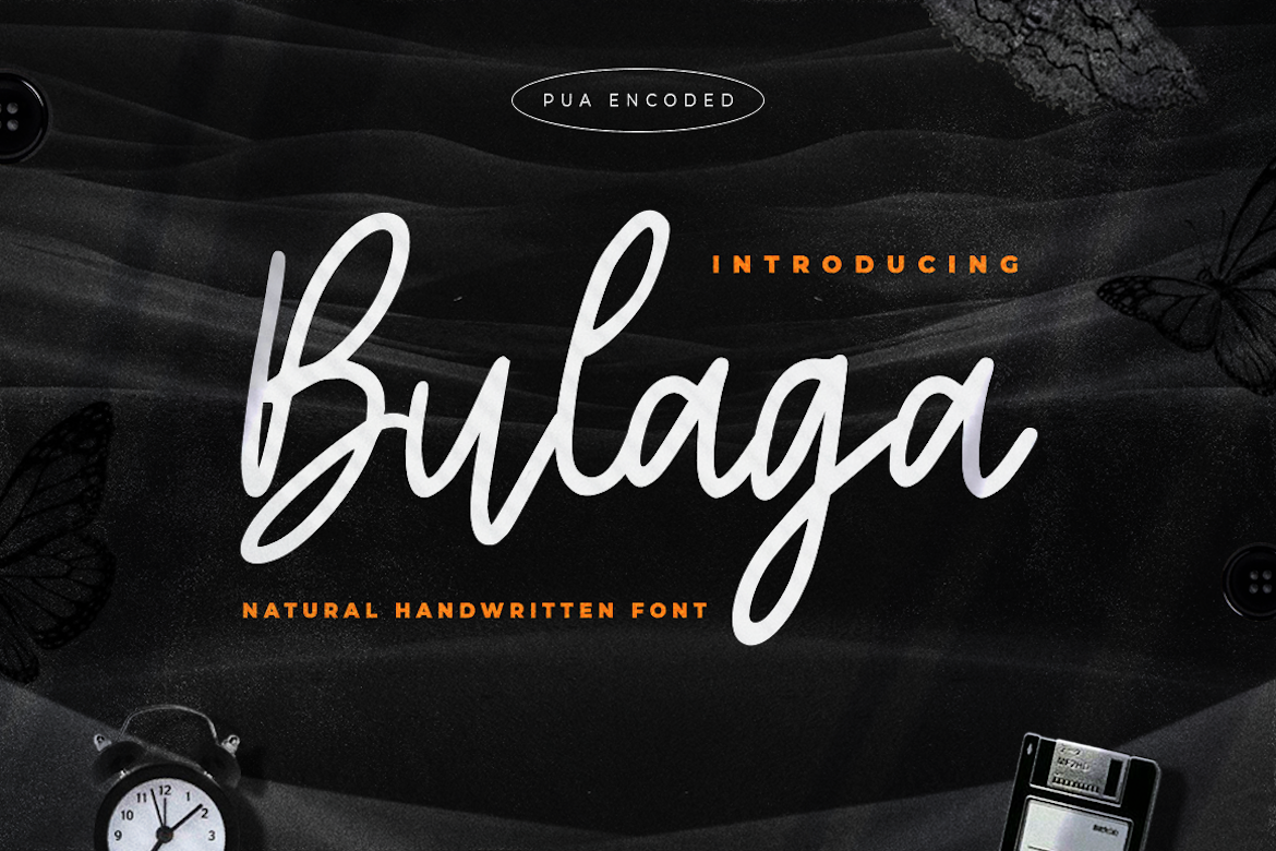 Bulaga - Handwritten Font, a Script Font by PuriCreative | Creative Market