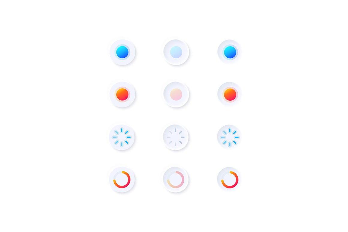 Waiting symbols UI elements kit, a Graphic by bsd studio | Creative Market