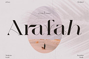 Arafah - Modern Serif, a Serif Font by StudioinBry