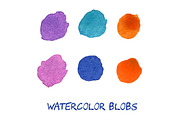 Vector watercolor blobs., a Texture Illustration by DikayaMiau
