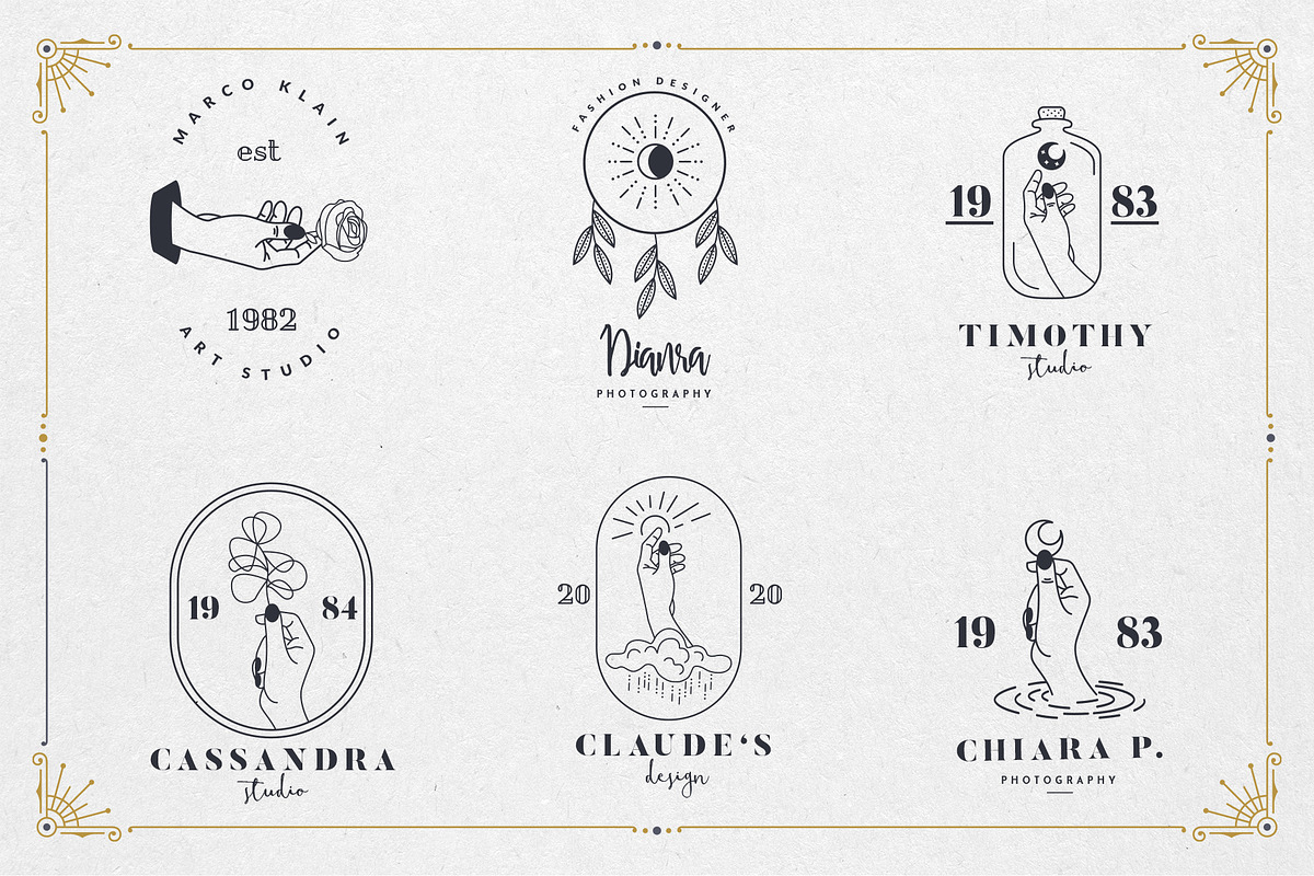 50 Mystic Logo Templates, a Branding & Logo Template by GraphicDash