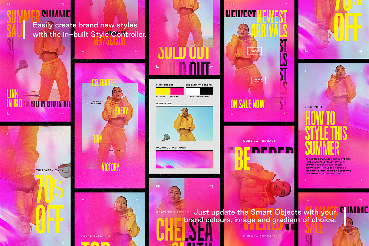 Neogram - Neon Instagram Stories, a Social Media Template by Studio 2am