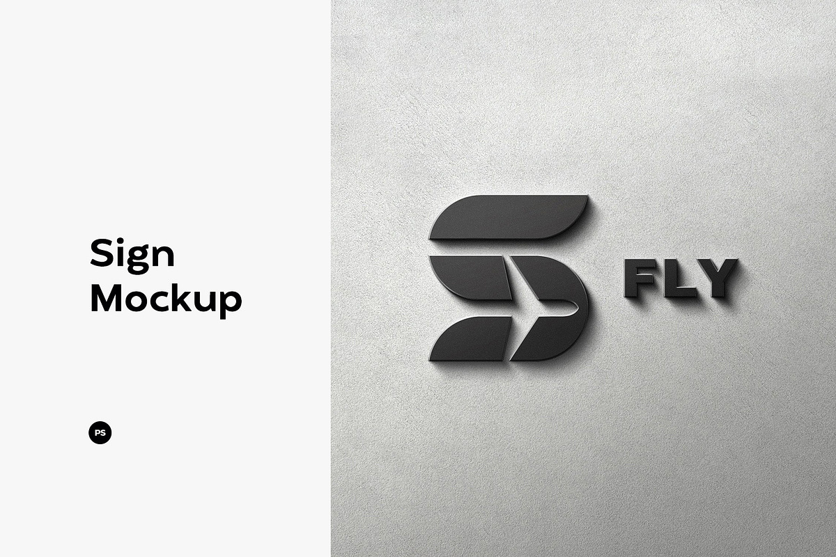 Get Monolithic Steel Signage Mockup