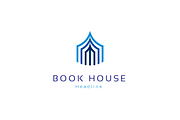 Book house logo., a Branding & Logo Template by Anton Akhmatov