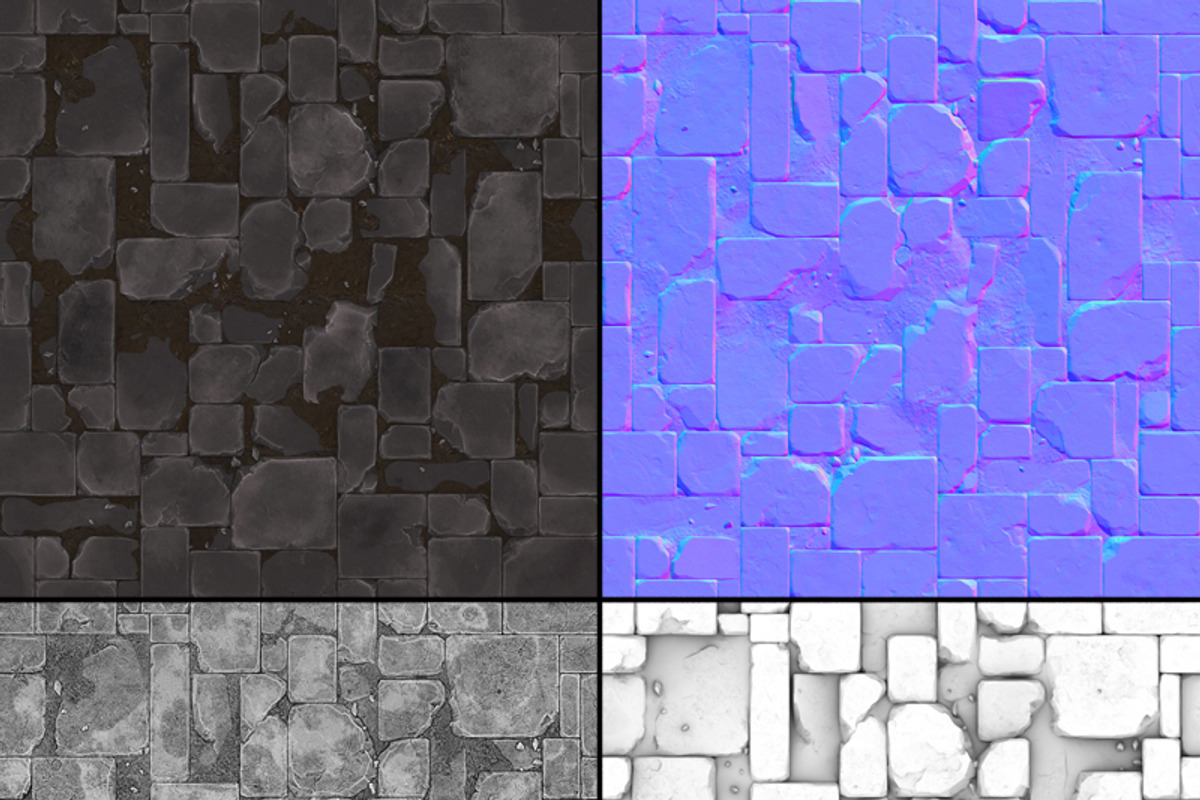 Stone Floor Tile 02, a Textures & Material 3D Model by Environment Design