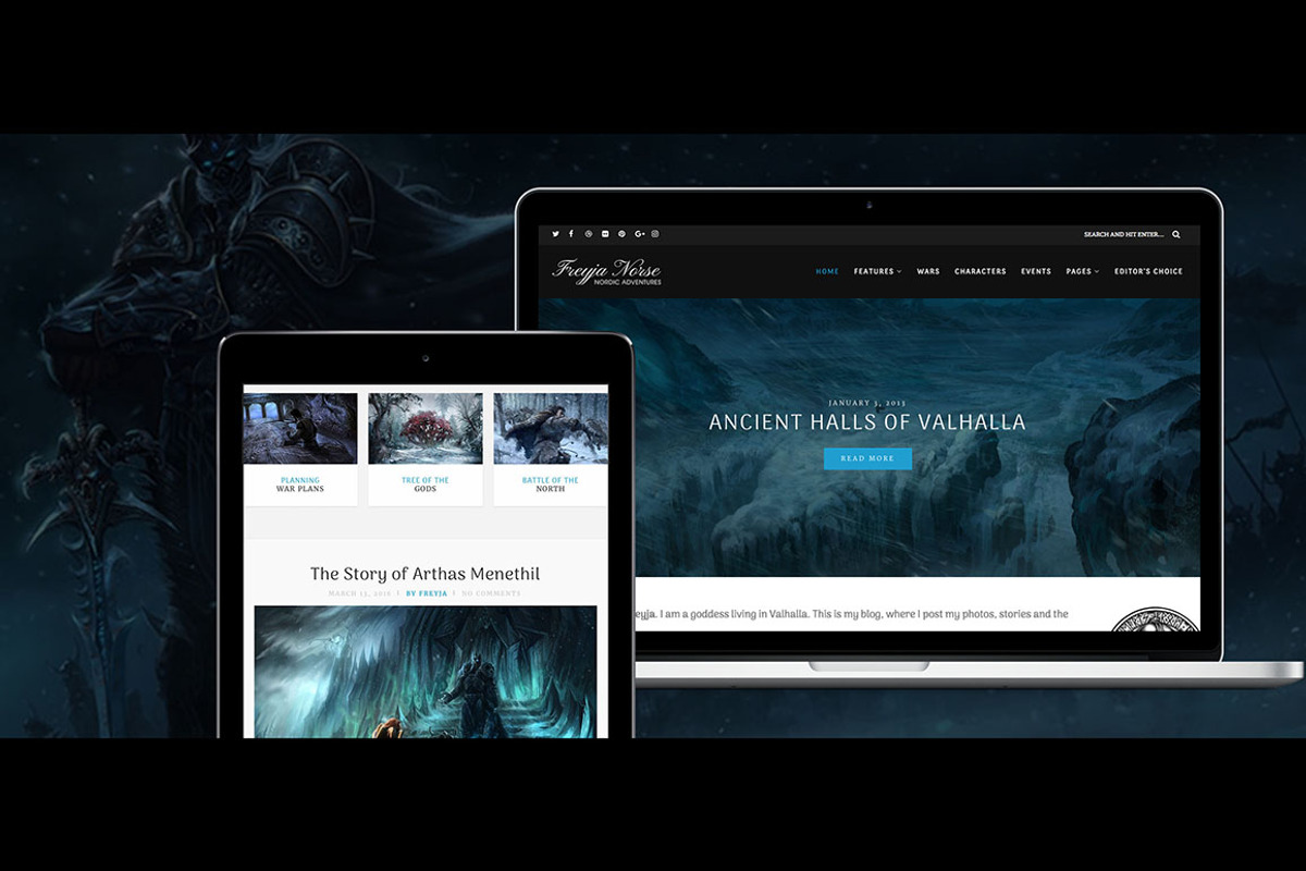 Freyja - Personal WordPress Blog, a WordPress Template by PremiumCoding