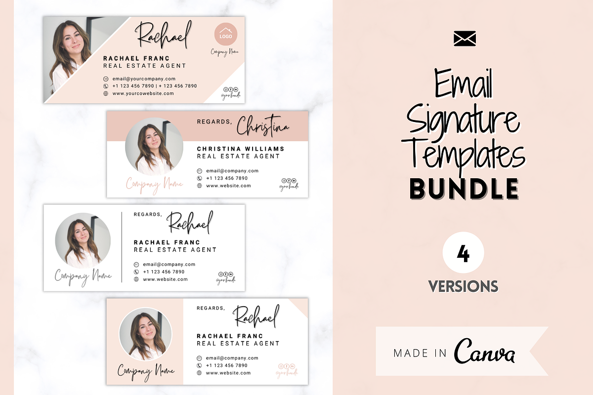 Email Signature Template BUNDLE V2