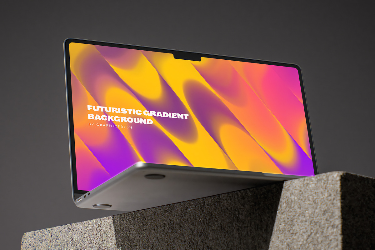 Futuristic Blend - Abstract Gradient, a Background Graphic by Graphicfresh