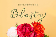Blasty Script, a Script Font by Ahya Agawis
