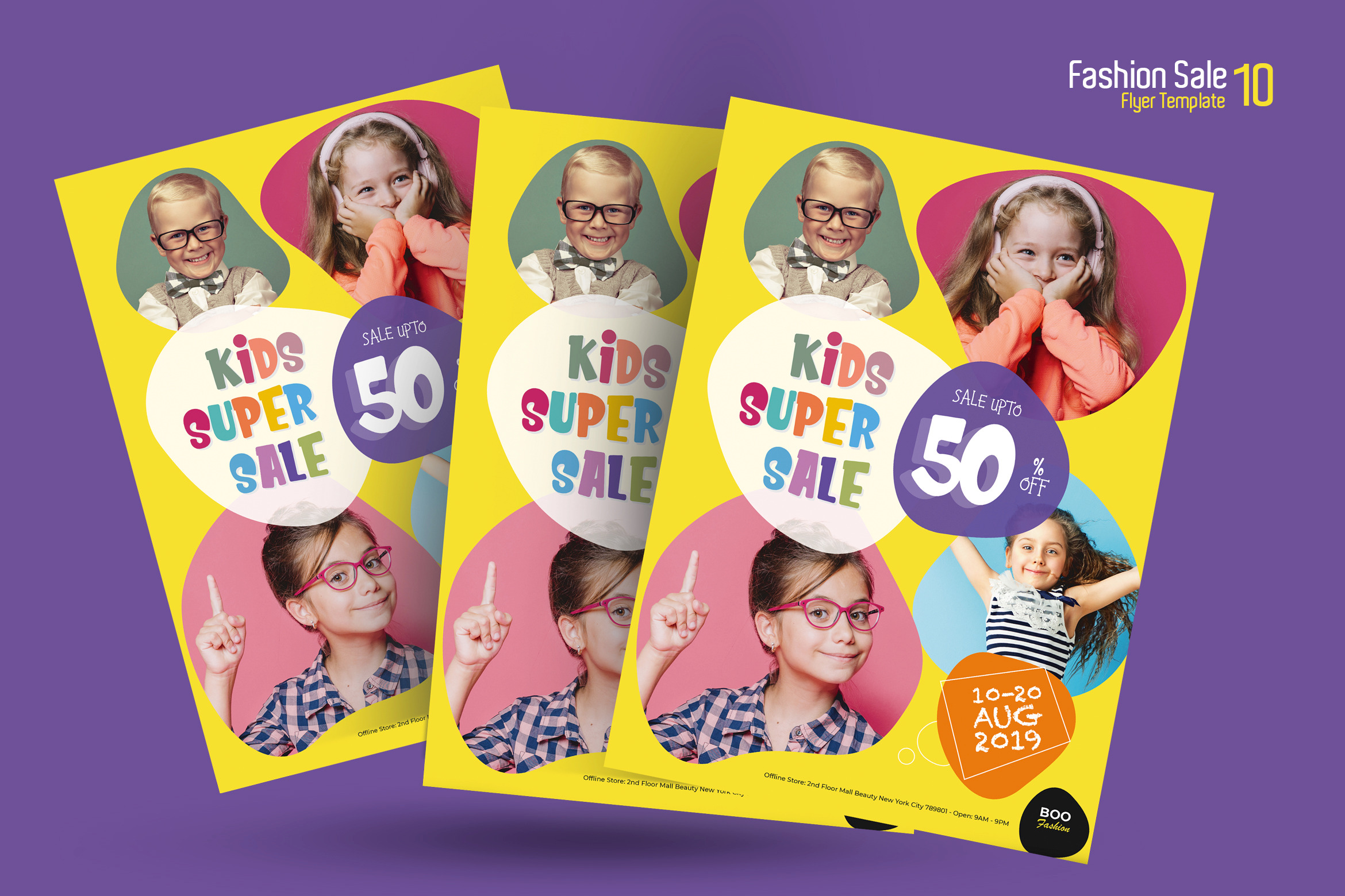 Kids Fashion Flyer Template v.10, a Flyer Template by Boostock