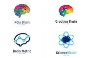 10 Brain Logo Bundle #3, a Branding & Logo Template by PutraCetol Studio