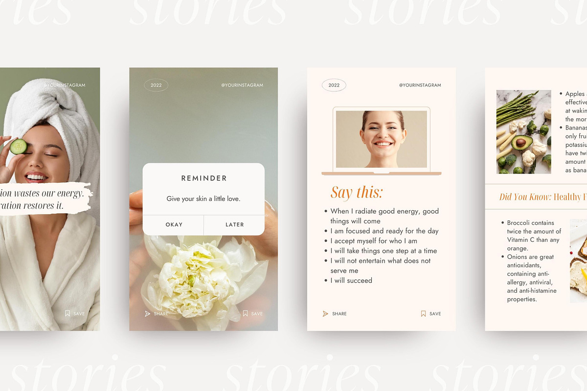 Wellness Coach Instagram Templates, a Social Media Template by ...