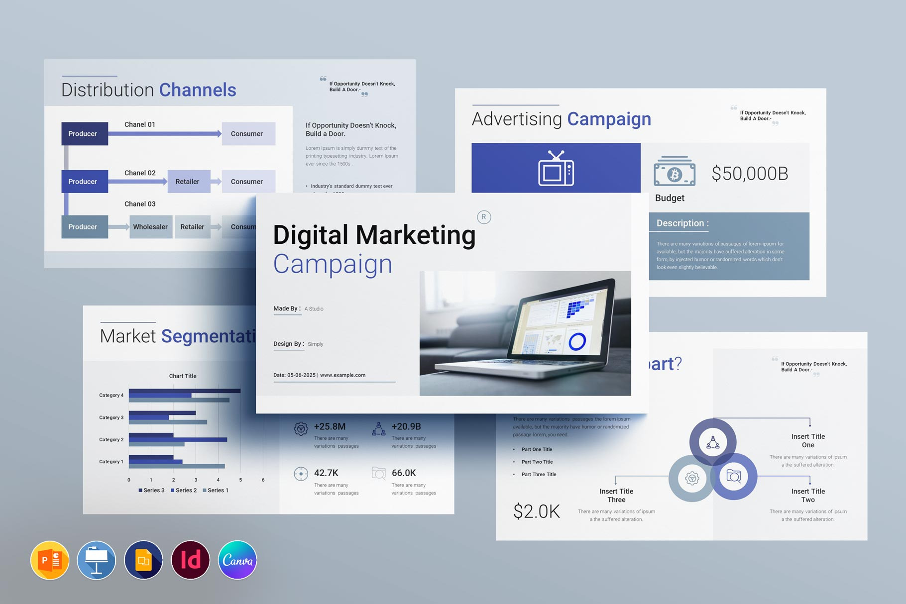 Digital Marketing Campaign Template, a Presentation Template by ...
