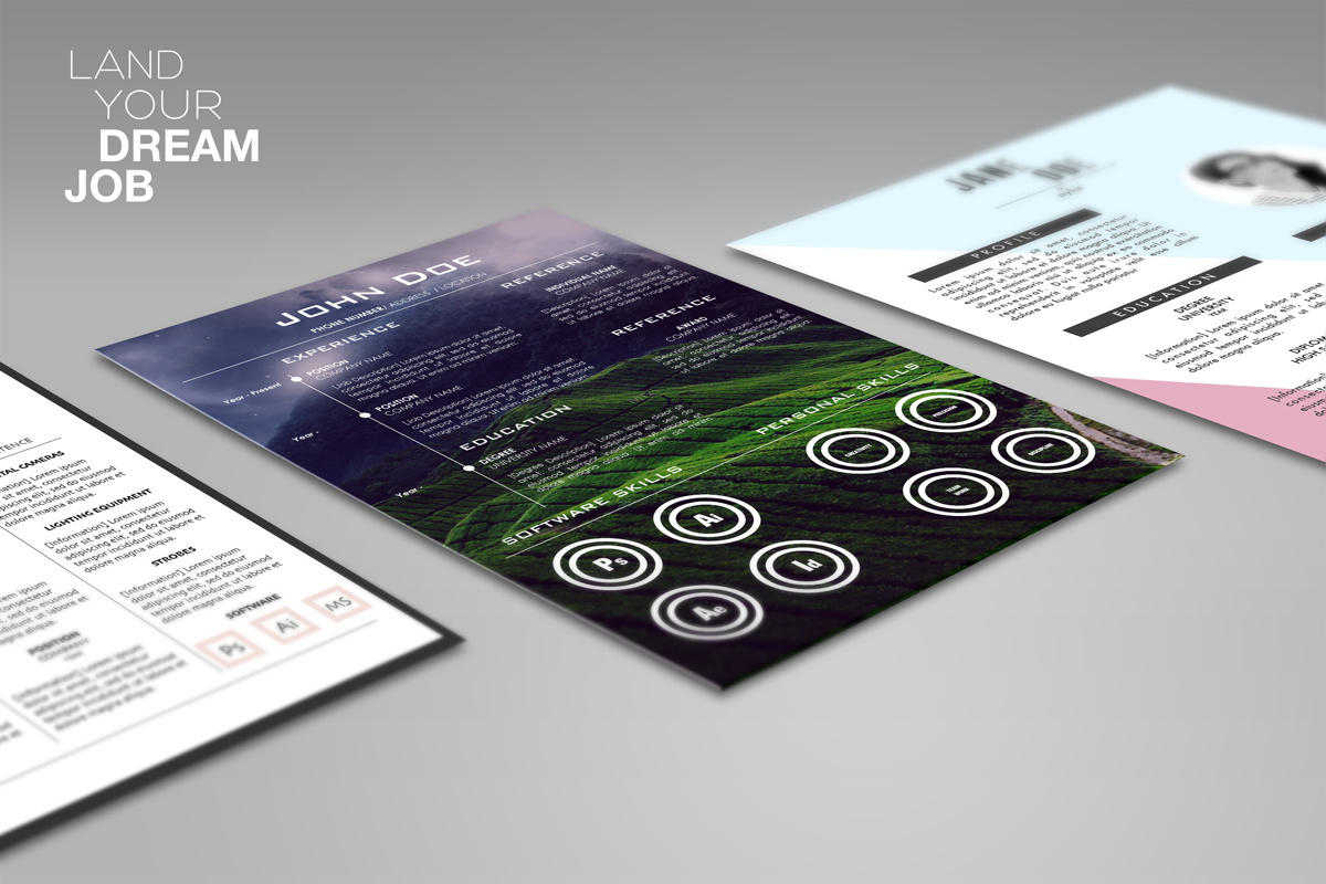 CV / Resume Perfume Bundle (3), a Resume Template by Spotas