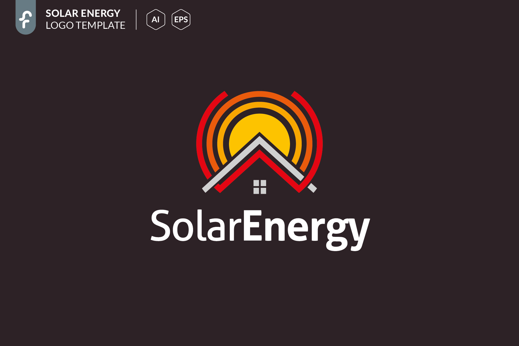 Solar Energy Logo, a Branding & Logo Template by ft.studio