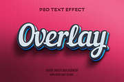 Overlay Text Effect 3D Psd