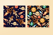 Vintage Space Patterns, a Pattern Graphic by GreyLilac