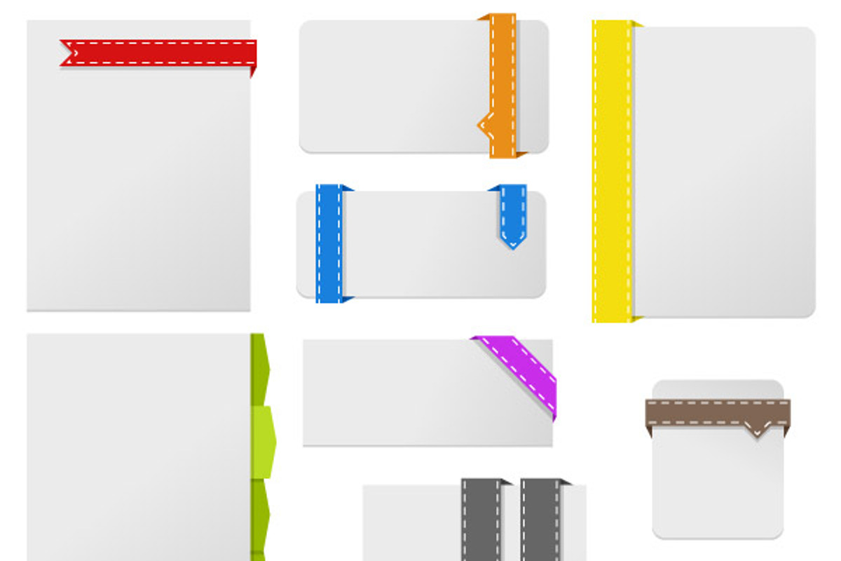 Minimal Ribbons and Boxes Vectors, a Graphic by Design Panoply