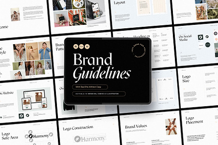 Brandbook Guidelines CANVA Bold | Branding & Logo Templates ~ Creative ...