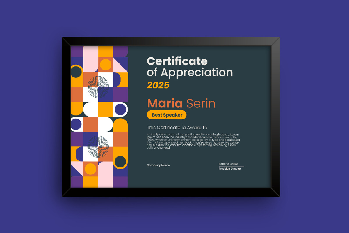 Bundle Certificate Design Template, a Print Template by MaikoHatta
