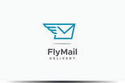 Fly Mail Logo, a Branding & Logo Template by yopie