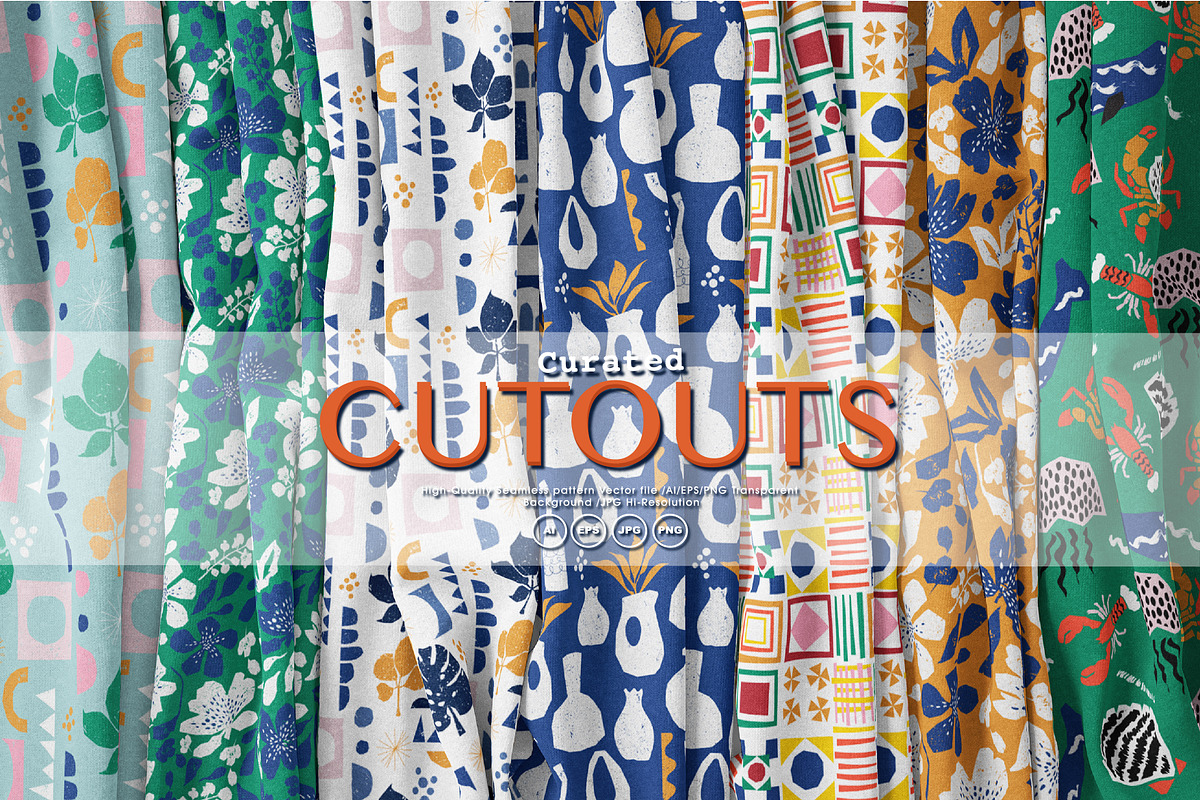 Curated Cutouts, a Pattern Graphic by MSNTY STUDIOX