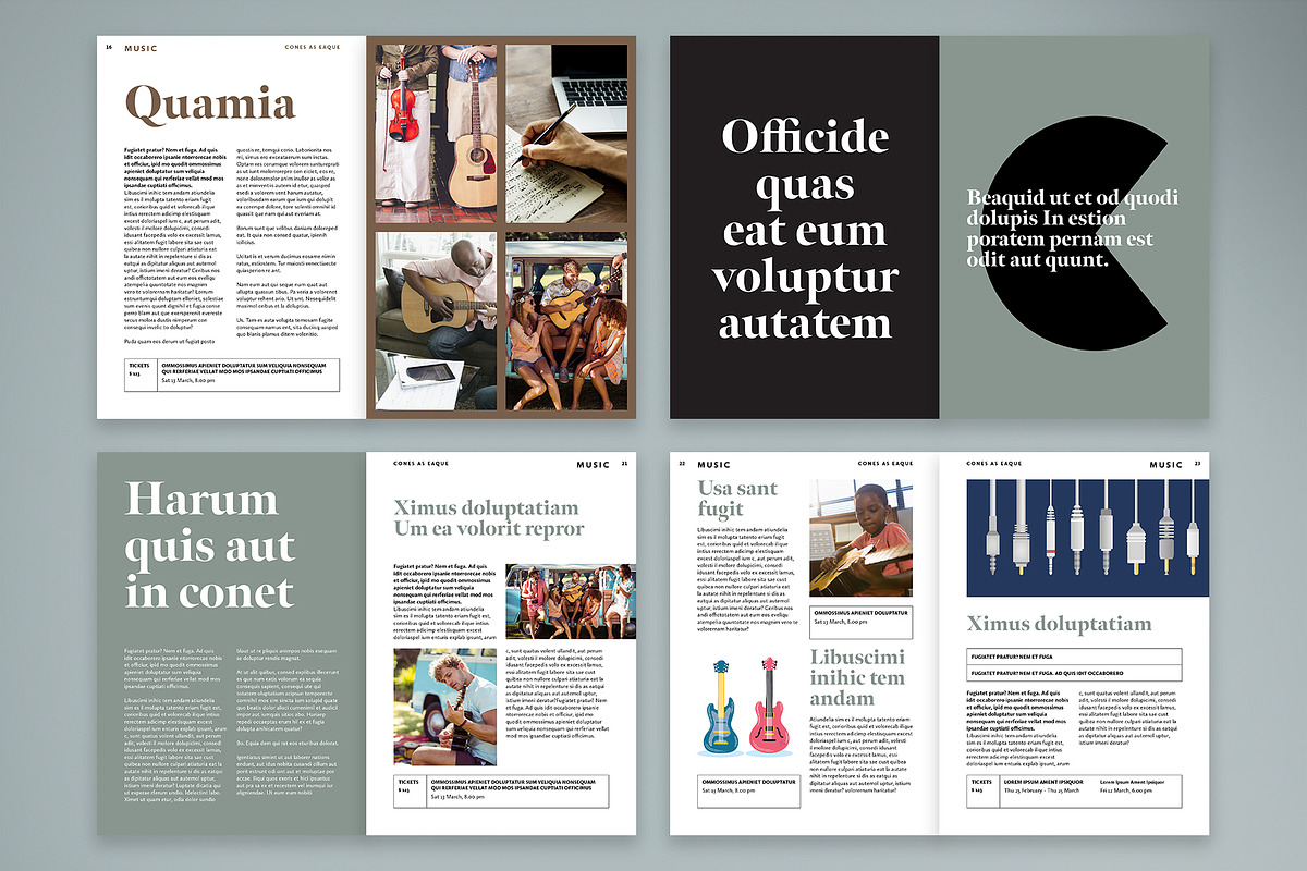 Festival Program of Activities, a Brochure Template by McLittle Stock