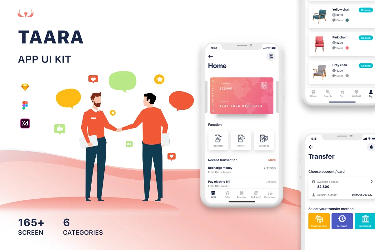 Taara - Multipurpose App UI Kit, an App Template by Capi Product