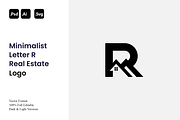 Minimalist Letter R Real Estate Logo