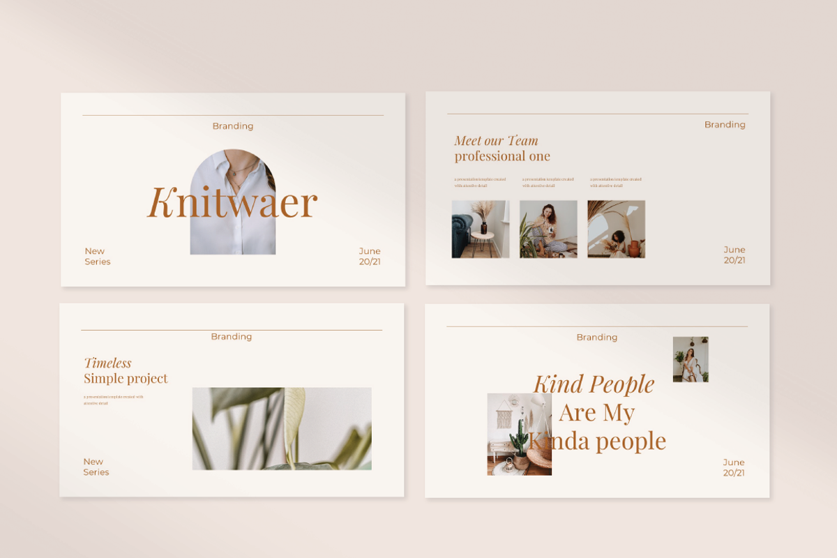 Knitwear - PowerPoint Template, a Presentation Template by Simple Queen