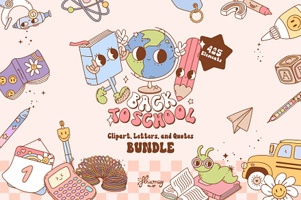 Watercolor Back to School Clipart | Education Illustrations ~ Creative ...