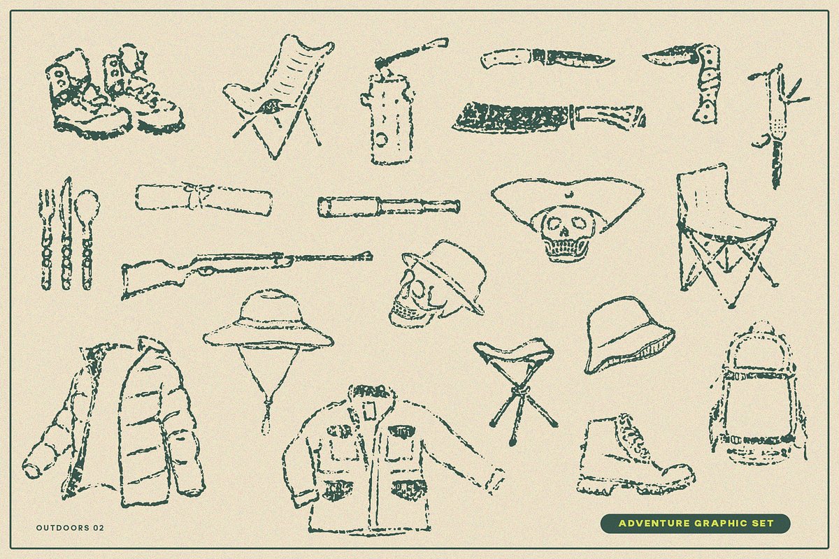 Adventure Graphic Set, a Graphic by Refolve Design