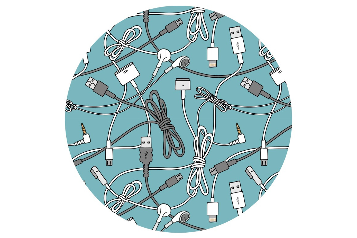 Unplugged - two seamless patterns, a Pattern Graphic by Franzi draws ...