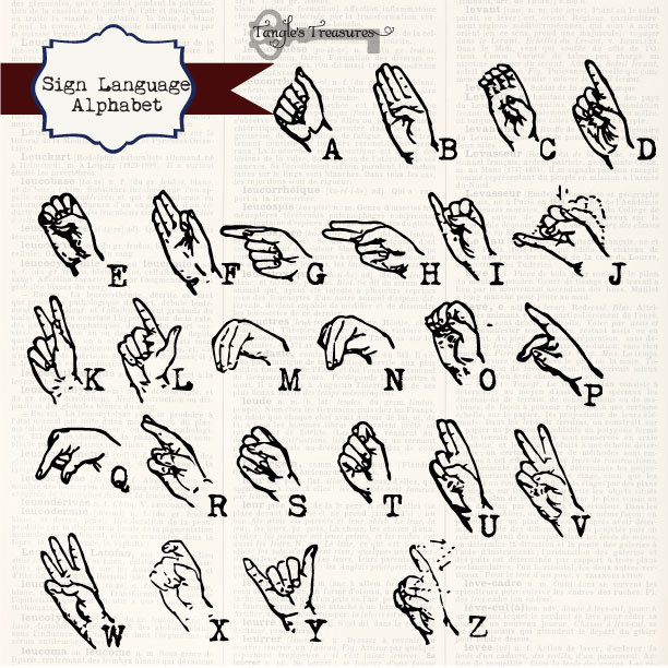 Sign Language Alphabet, a Graphic by Verdigris Studios