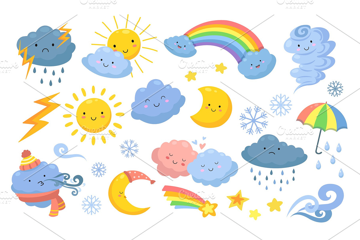 Cute weather. Isolated rainbow, a Graphic by Valerie Bodnar