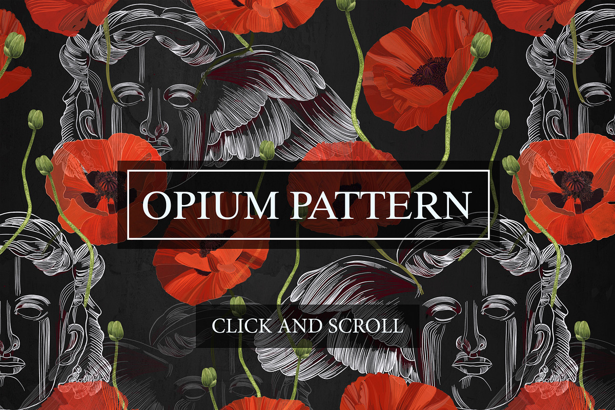 OPIUM PATTERN, a Pattern Graphic by ANAKOTO