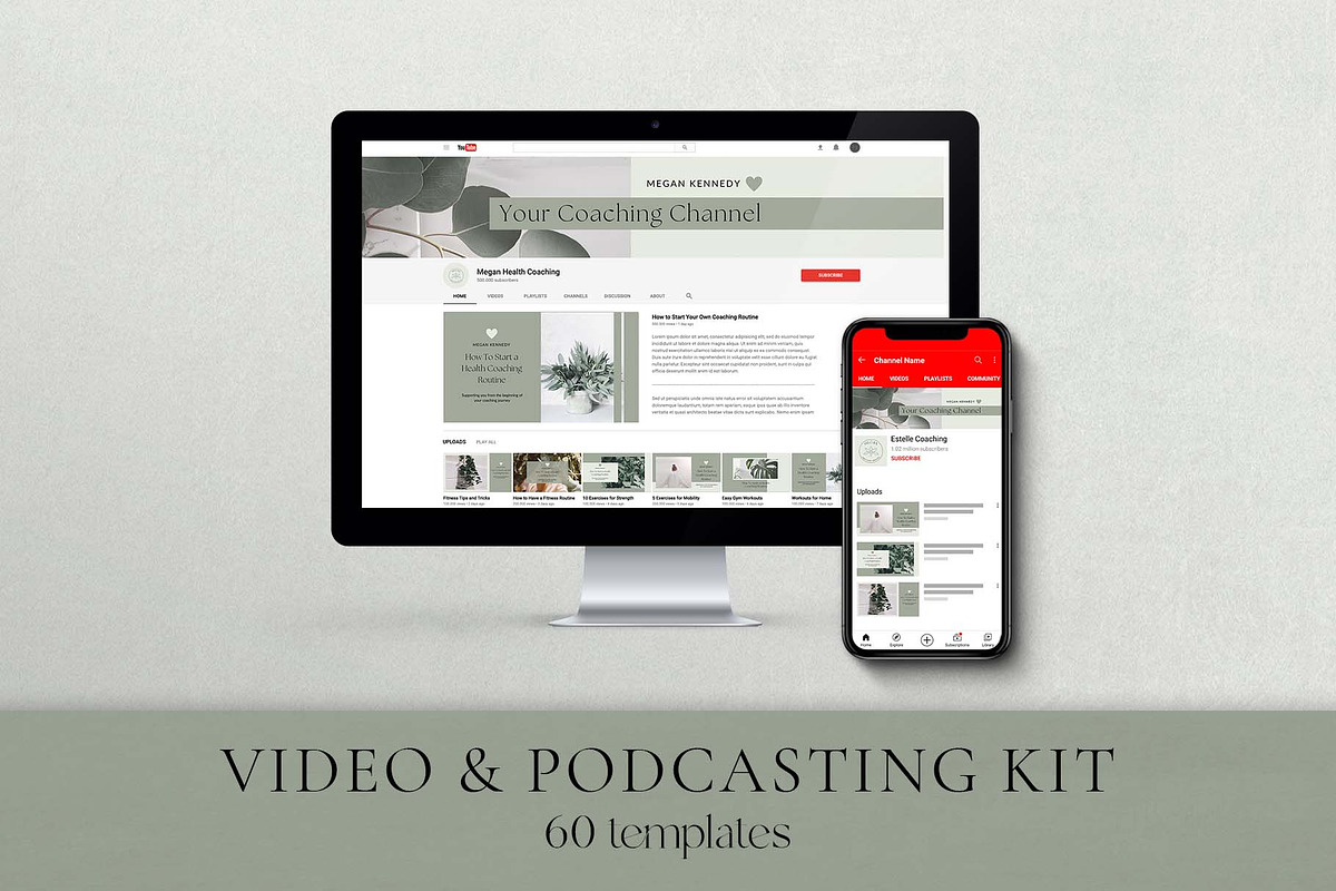 Health & Wellness Coach Canva Template