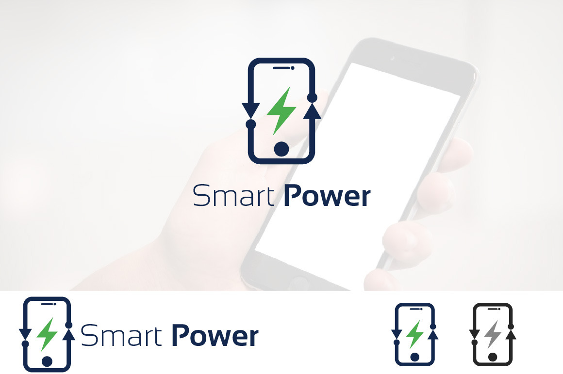 Electricity Power of Smartphone Logo, a Branding & Logo Template by ...