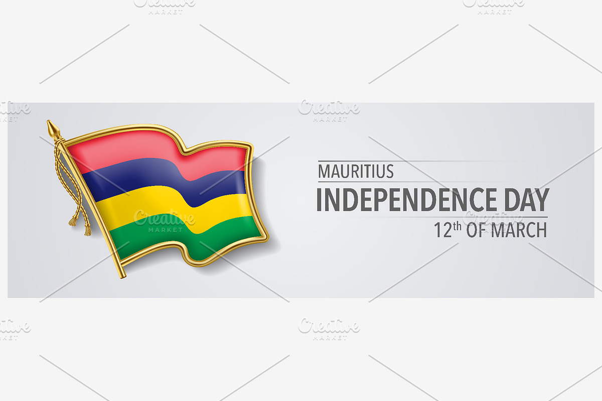 Mauritius independence day vector, a Decorative Illustration by Darth ...