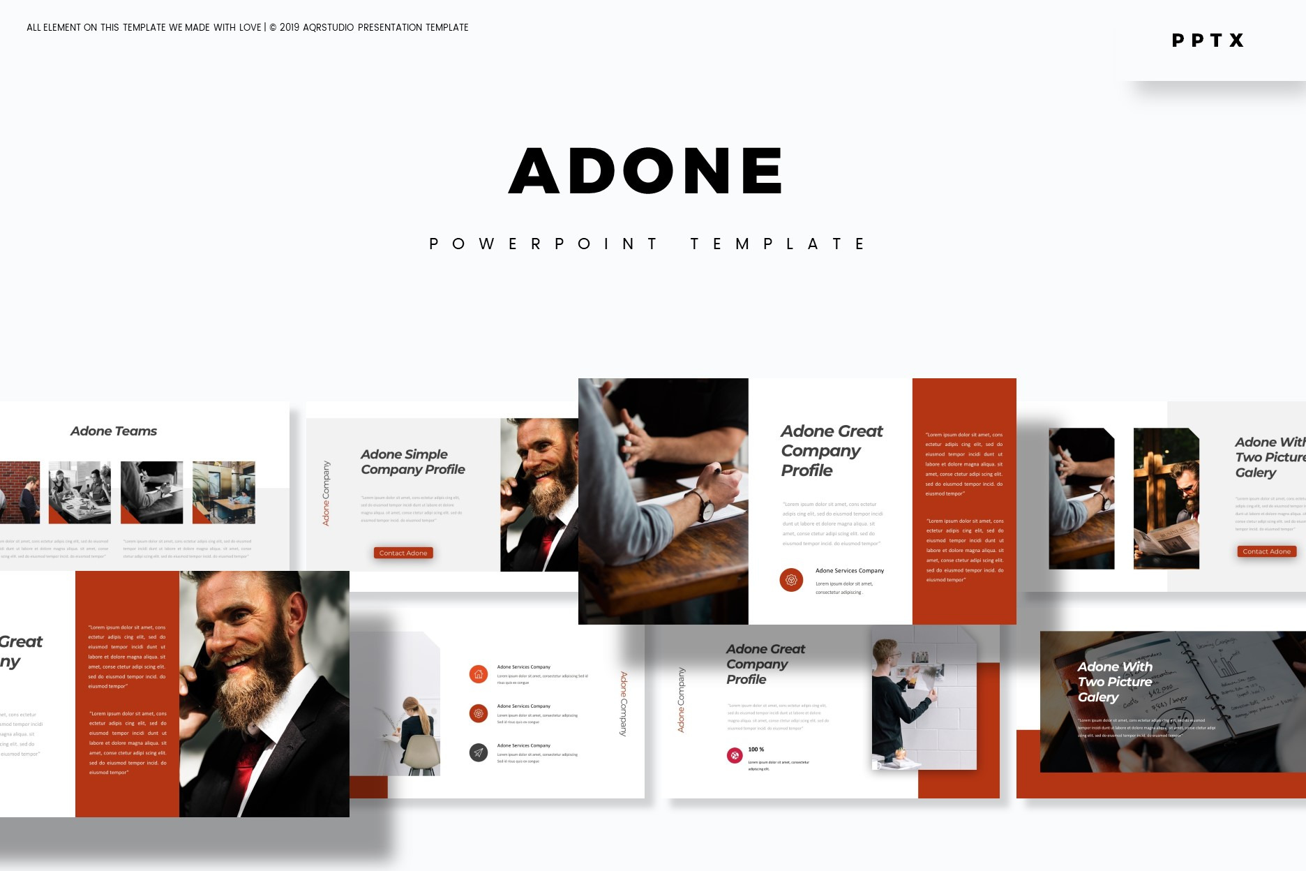 Adone - Powerpoint Template, a Presentation Template by AQR Studio