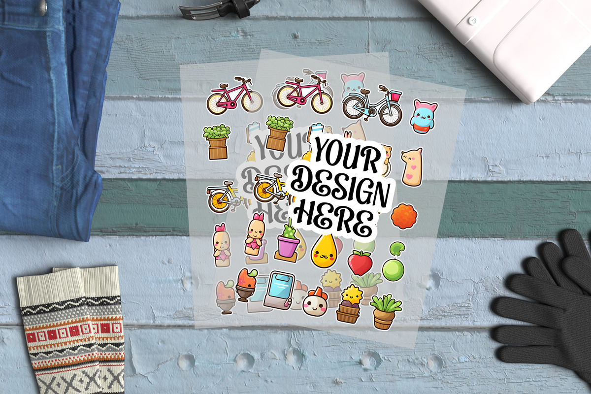 DTF Transfer Adhesive Mockup, an Advertising Mockup by Rami's Mockups