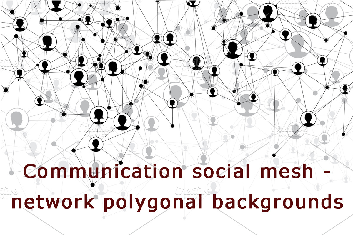 Communication backgrounds set, a Person Illustration by Vjom