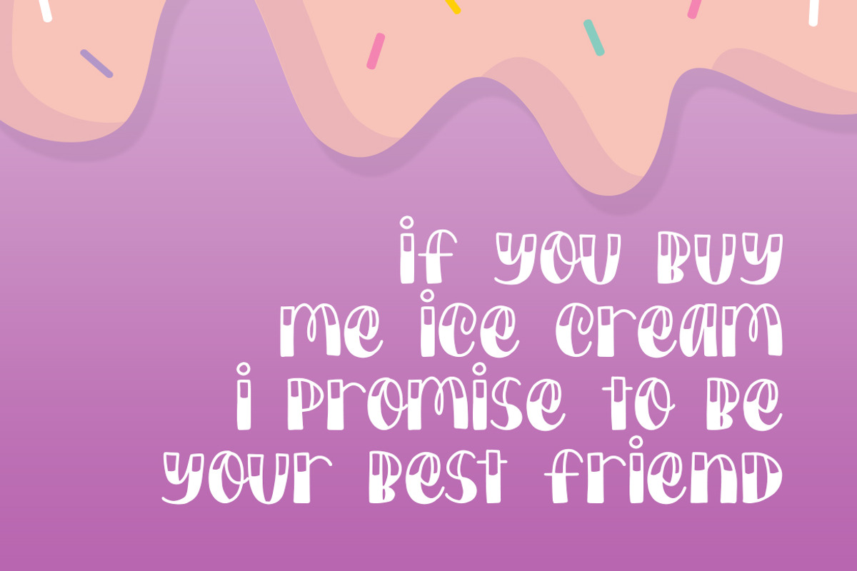 Ice Cream Sundae Font Duo, a Font by Salt & Pepper Designs