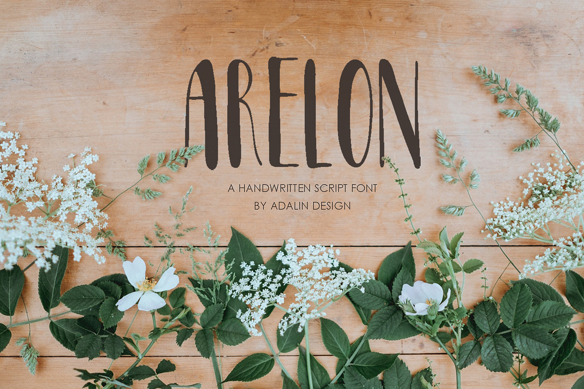 Arelon Handwritten Font, a Sans Serif Font by Adalin