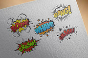 Vector Comic Sound Effects, an Illustration by FourLeafLover