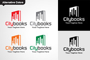 City Books Logo Template, a Branding & Logo Template by gunaonedesign