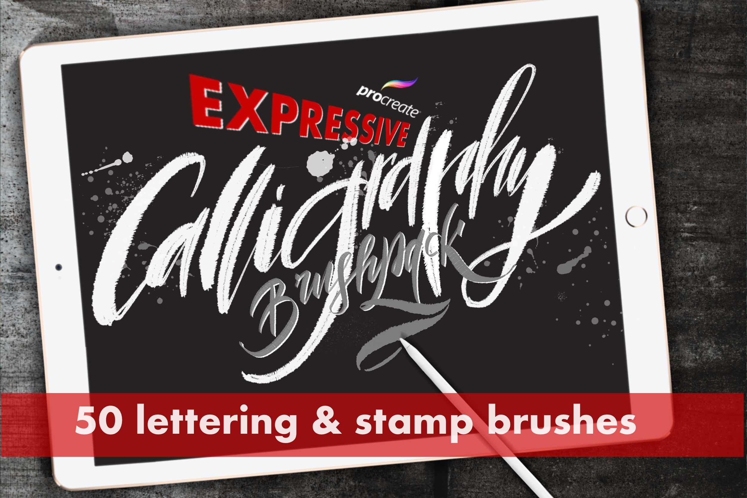 Expressive Calligraphy Brushpack, a Brush Add-On by Letter Elfa Studio