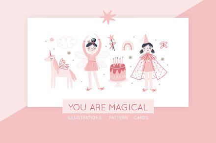 Little fairy set with accessories | Illustrations ~ Creative Market