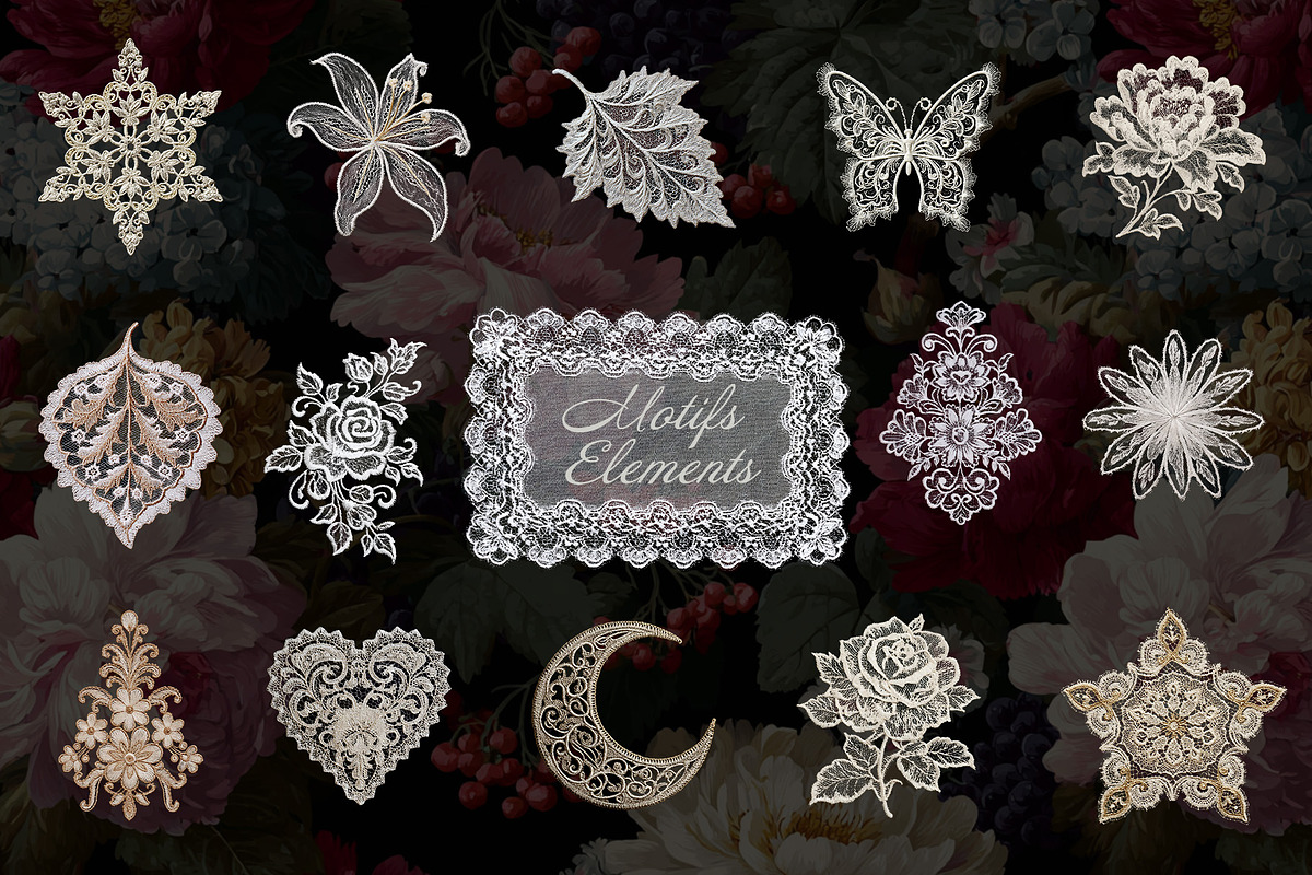 Vintage Lace Collection, an Object Graphic by NatalieArtShop